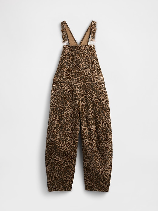 UltraSoft Denim Horseshoe Overalls | Gap