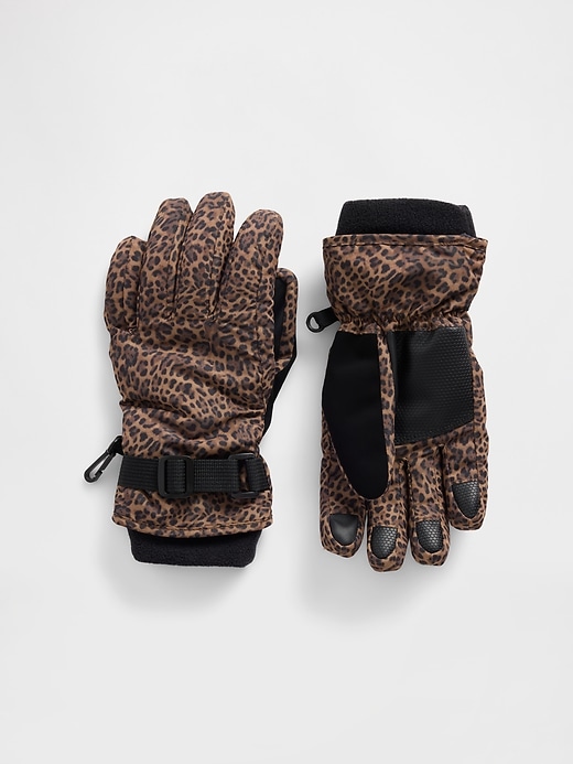 Kids Leopard Snow Gloves | Gap