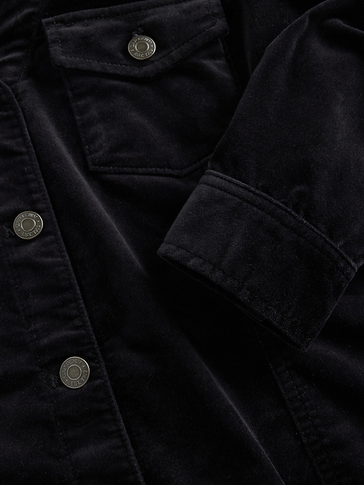 Velvet V-Neck Pocket Mini Dress | Gap