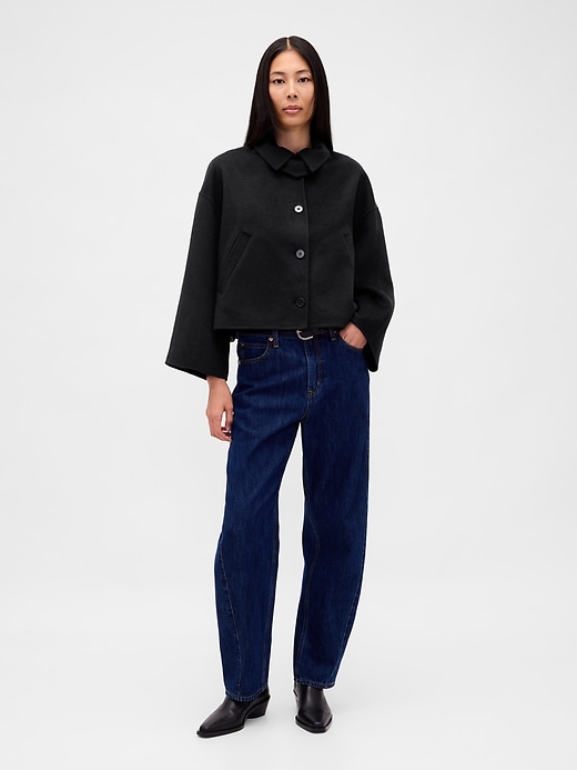 Wool-Blend Swing Jacket | Gap