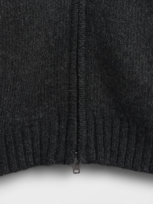 Wool-Blend Zip Cardigan Sweater | Gap