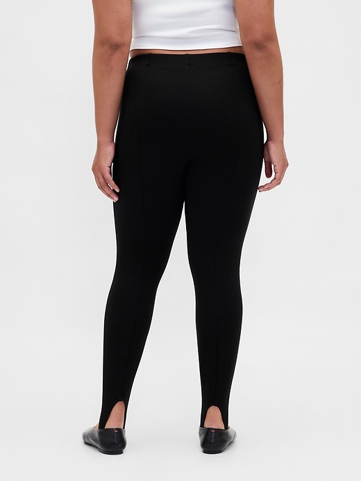 High Rise Double Knit Stirrup Pants | Gap