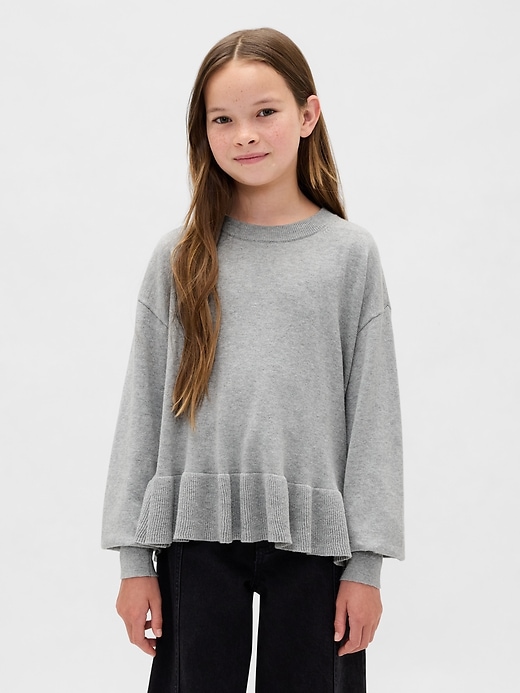 Kids Relaxed Peplum Sweater | Gap