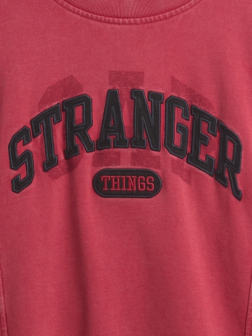 Stranger Things Quilted-Sleeve Logo Sweatshirt | Gap