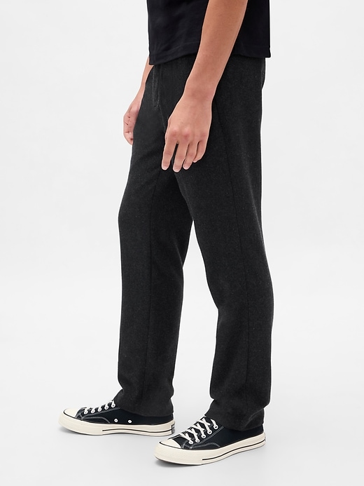 Wool-Blend Relaxed Straight Trousers | Gap