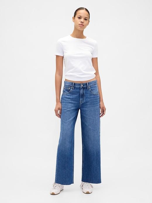 Low Slung UltraSoft Relaxed Crop Jeans | Gap