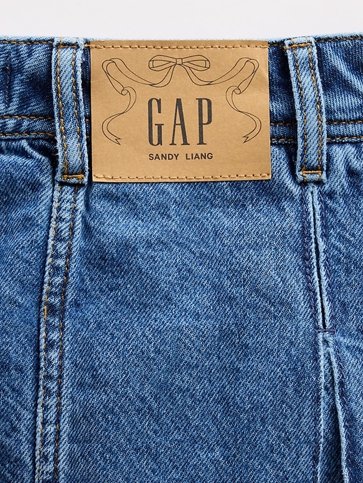 Gap × Sandy Liang Pleated Denim Mini Skirt | Gap