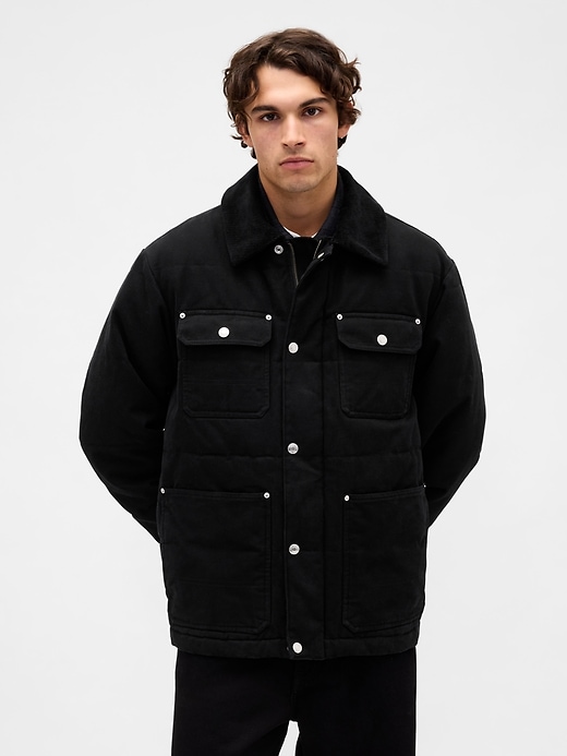 Canvas Puffer Jacket | Gap