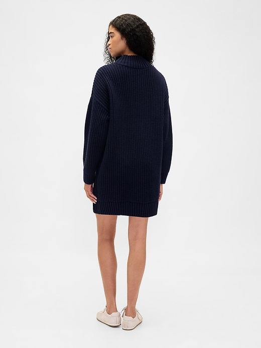 Oversized Turtleneck Mini Sweater Dress | Gap
