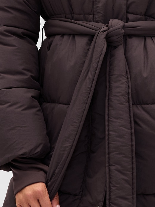 Belted Long Puffer Coat | Gap