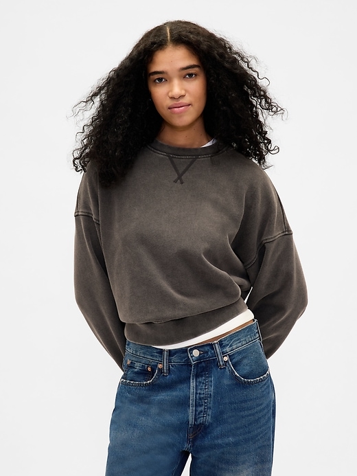 Heavyweight Oversized French Terry Sweatshirt | Gap