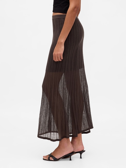 Sheer Maxi Sweater Skirt | Gap