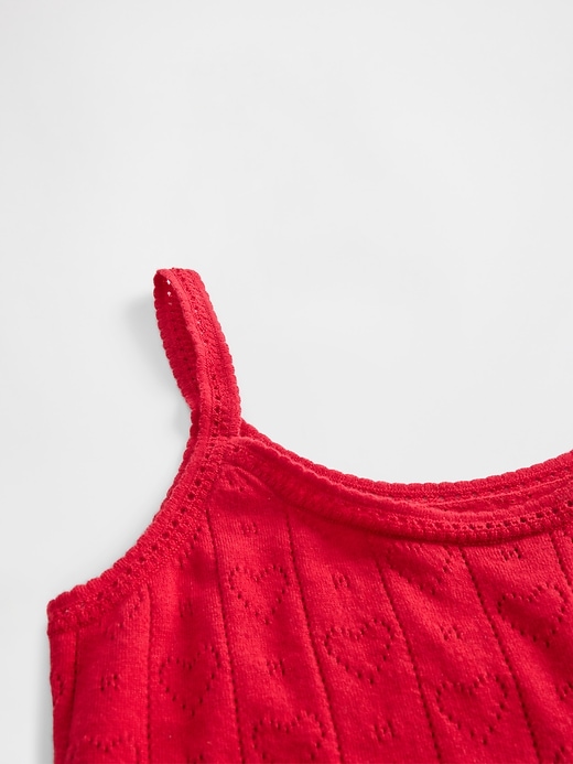 Lightweight CashSoft Pointelle Heart PJ Tank Top | Gap