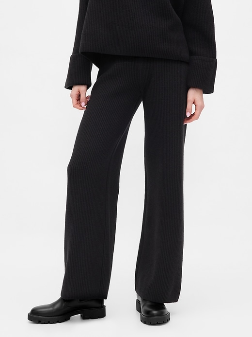 CashSoft Shaker-Stitch Sweater Pants | Gap