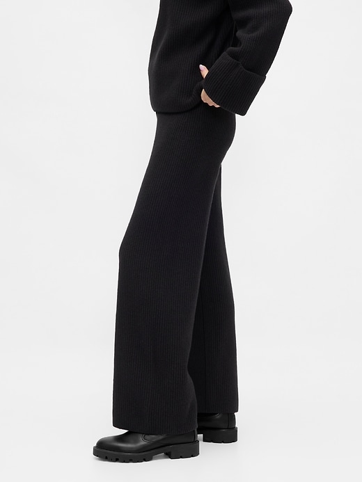 CashSoft Shaker-Stitch Sweater Pants | Gap
