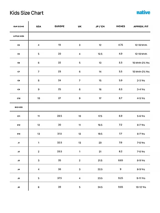 Toddler Native Shoes Kensington Chelsea | Gap