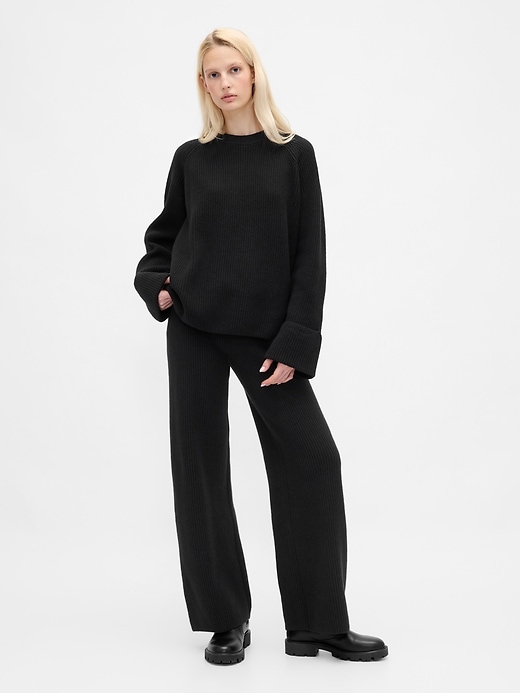 CashSoft Shaker-Stitch Sweater Pants | Gap