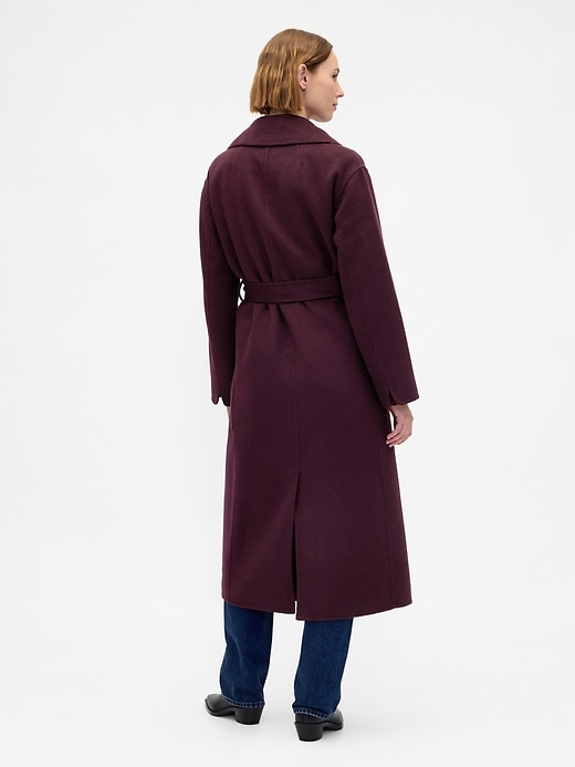 Wool-Blend Wrap Coat | Gap