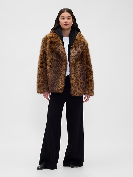 Leopard Faux Fur Coat | Gap