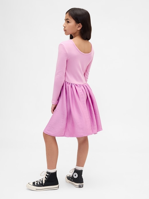 Kids Modern Mixed Media Dress | Gap