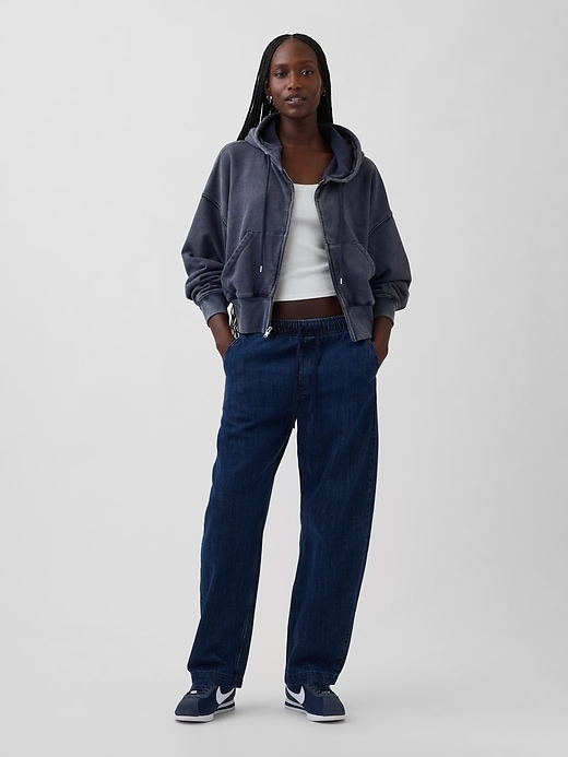 High Rise Easy Barrel Jeans | Gap