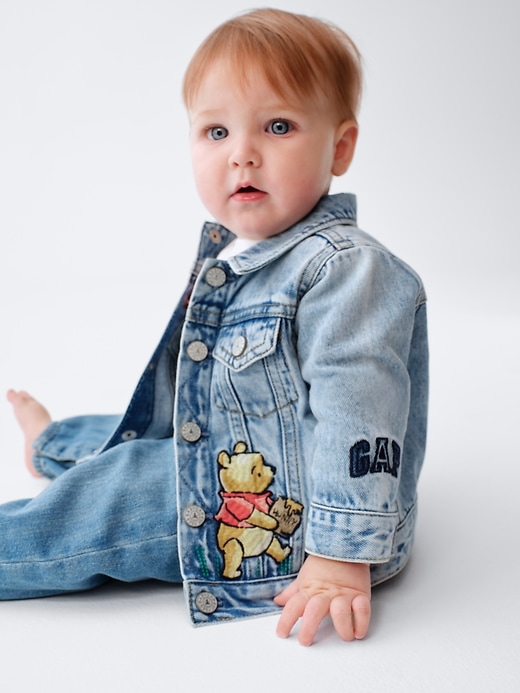 Baby Winnie the Pooh Icon Denim Jacket | Gap